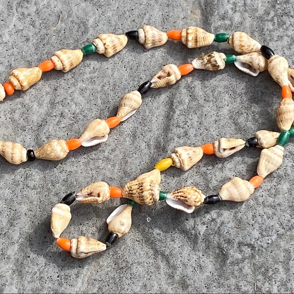 Jewelry | Vintage Retro Handmade Natural Mini Conch Shell Colorful Bead ...